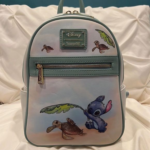 Loungefly | Bags | Disney Exclusivelilo Stitch Covering Turtles ...